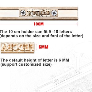 26 Interchangeable A-Z Alphabet Letter Stamp, Custom Alphabet Letter ...