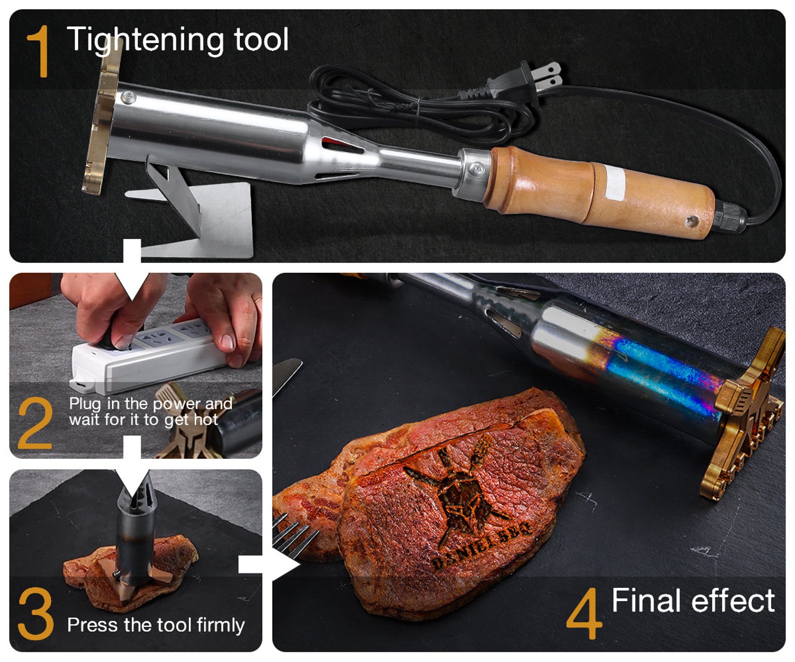 Custom Meat Branding Iron for Food Personalized Branding Iron - Etsy