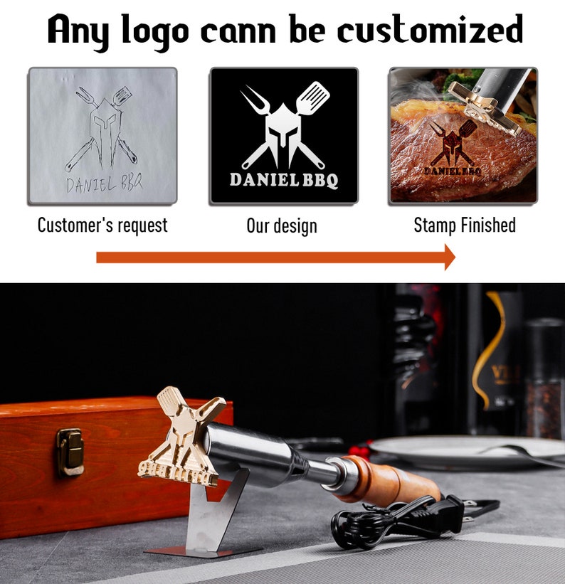 Custom Meat Branding Iron for Food Personalized Branding Iron - Etsy