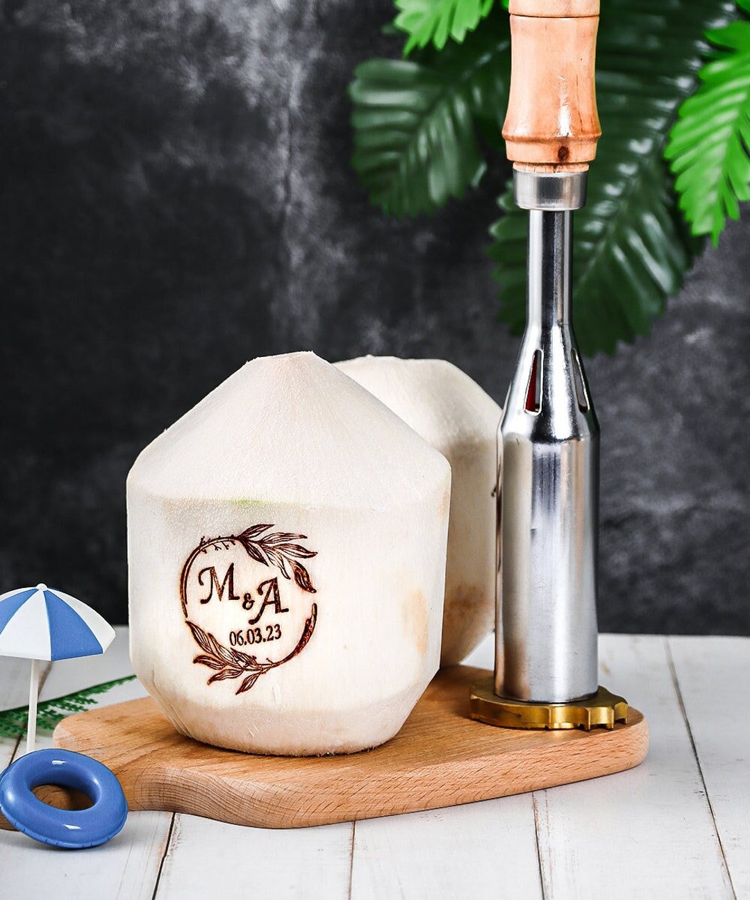 Coconut Stamp Custom, Food Branding,heat Stamp, BBQ Branding Iron for ...