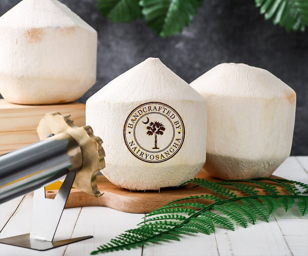 Personalized Logo Branding Iron for Food, Stamp for Coconut, Coconut Brand Stamp, Personalized ...