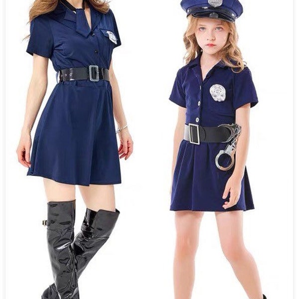 Police Officer Girl Costume - Etsy