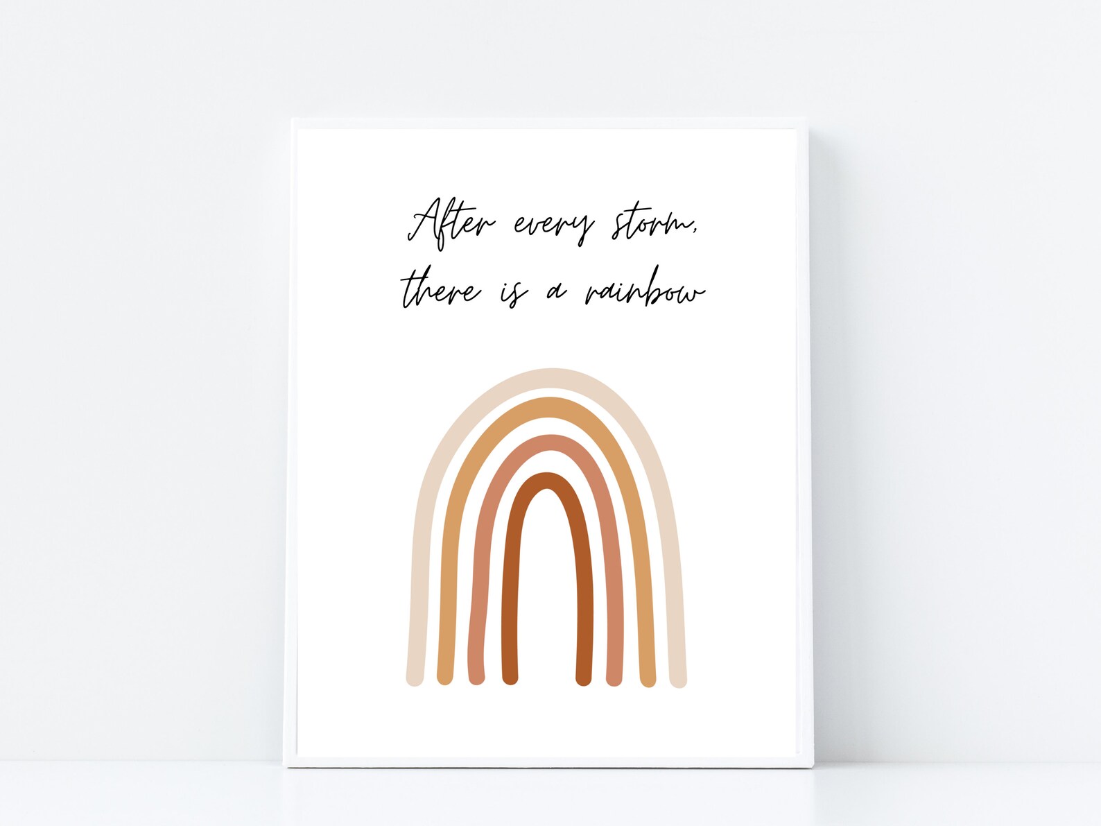 Printable Boho Nursery Rainbow Wall Art Rainbow Baby Wall | Etsy