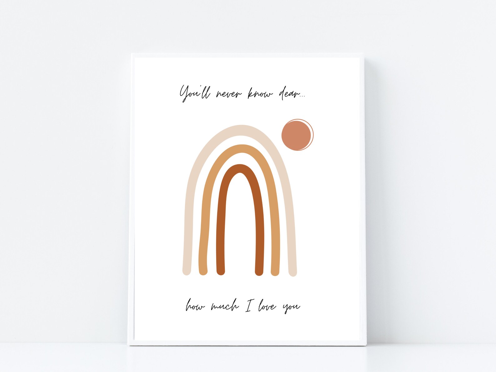 Printable Boho Nursery Rainbow Wall Art Rainbow Baby Wall - Etsy