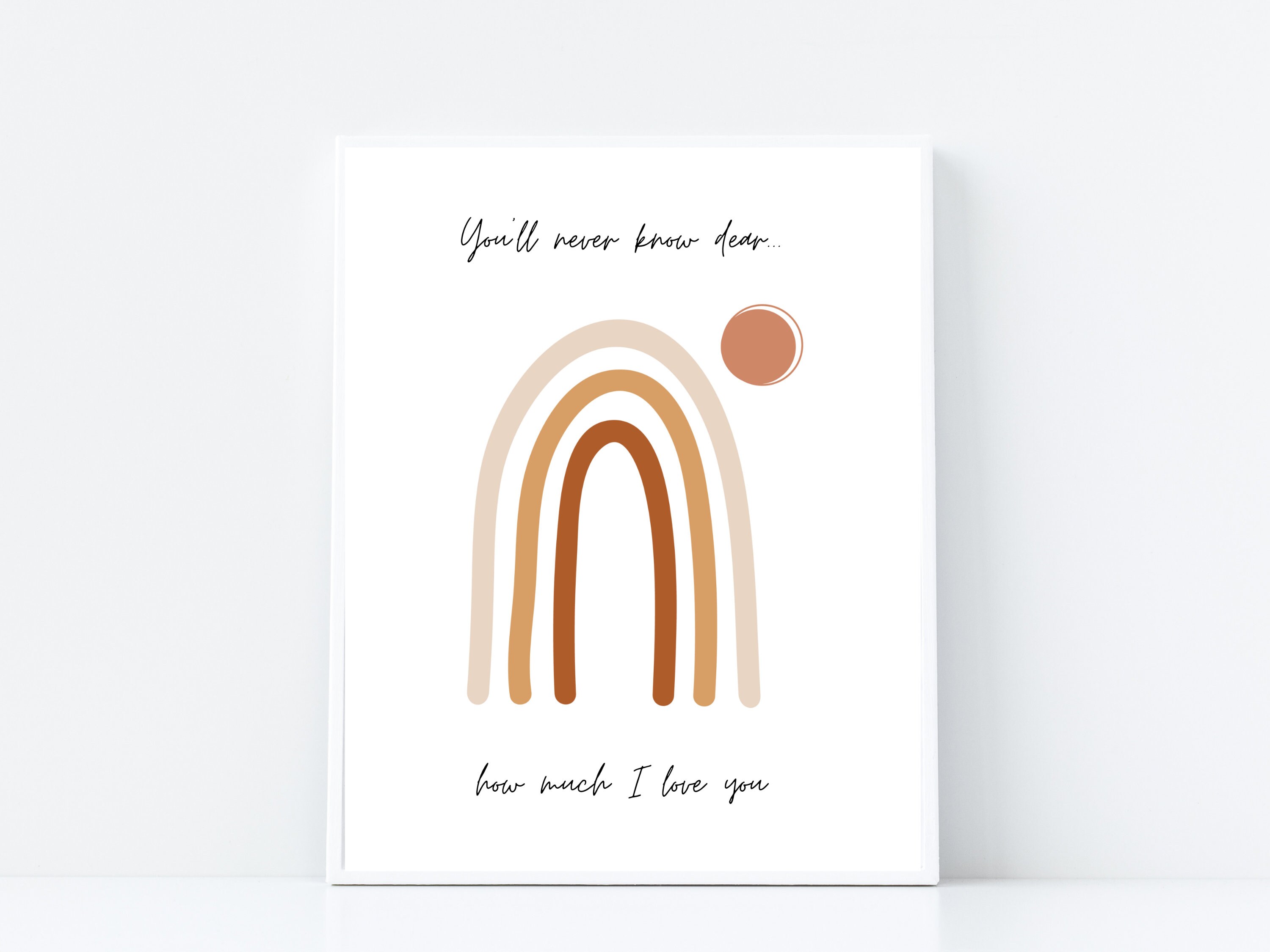 Printable Boho Nursery Rainbow Wall Art Rainbow Baby Wall - Etsy