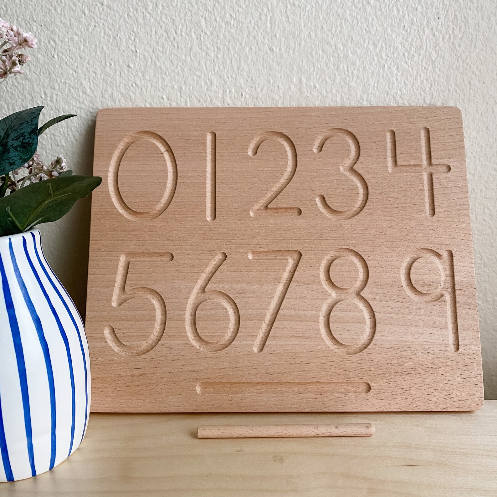 Montessori Wooden Double Sided Tracing Board Toy Monti Kids - Etsy