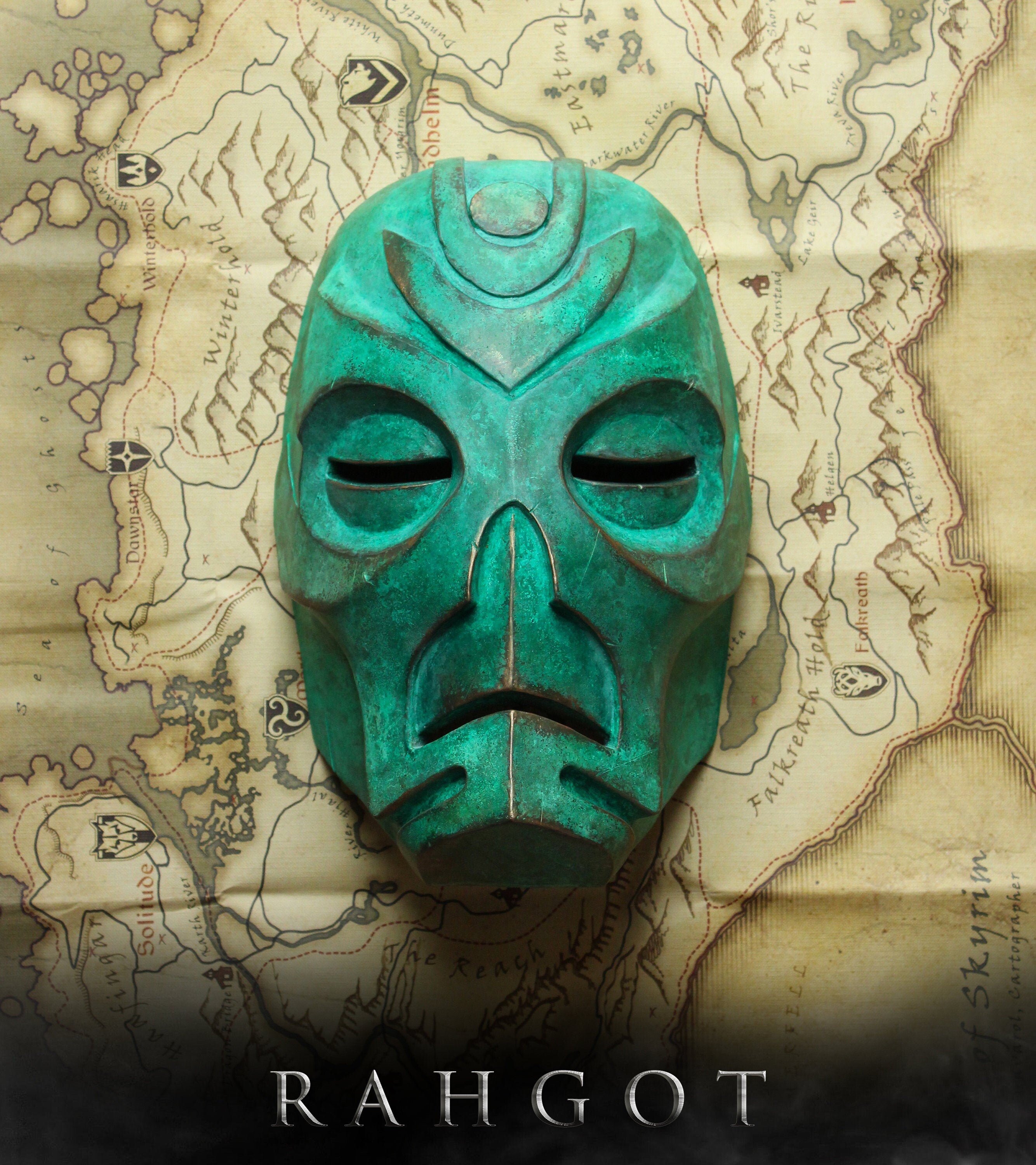 Realistic Skyrim Dragon Priest Mask Prop Replica | Etsy