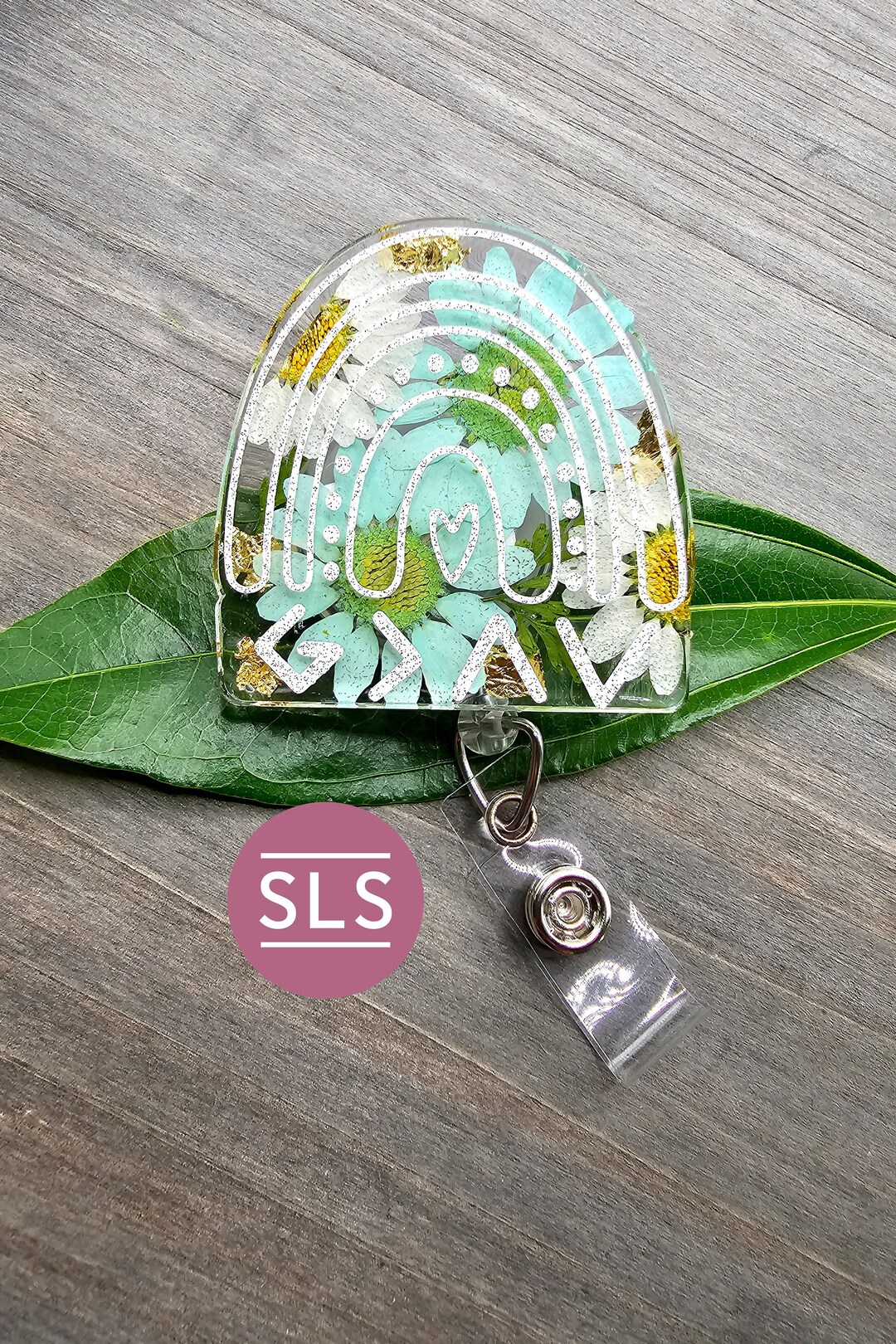 Floral Rainbow Religious Badge Reel-god is Greater Than the Highs and ...