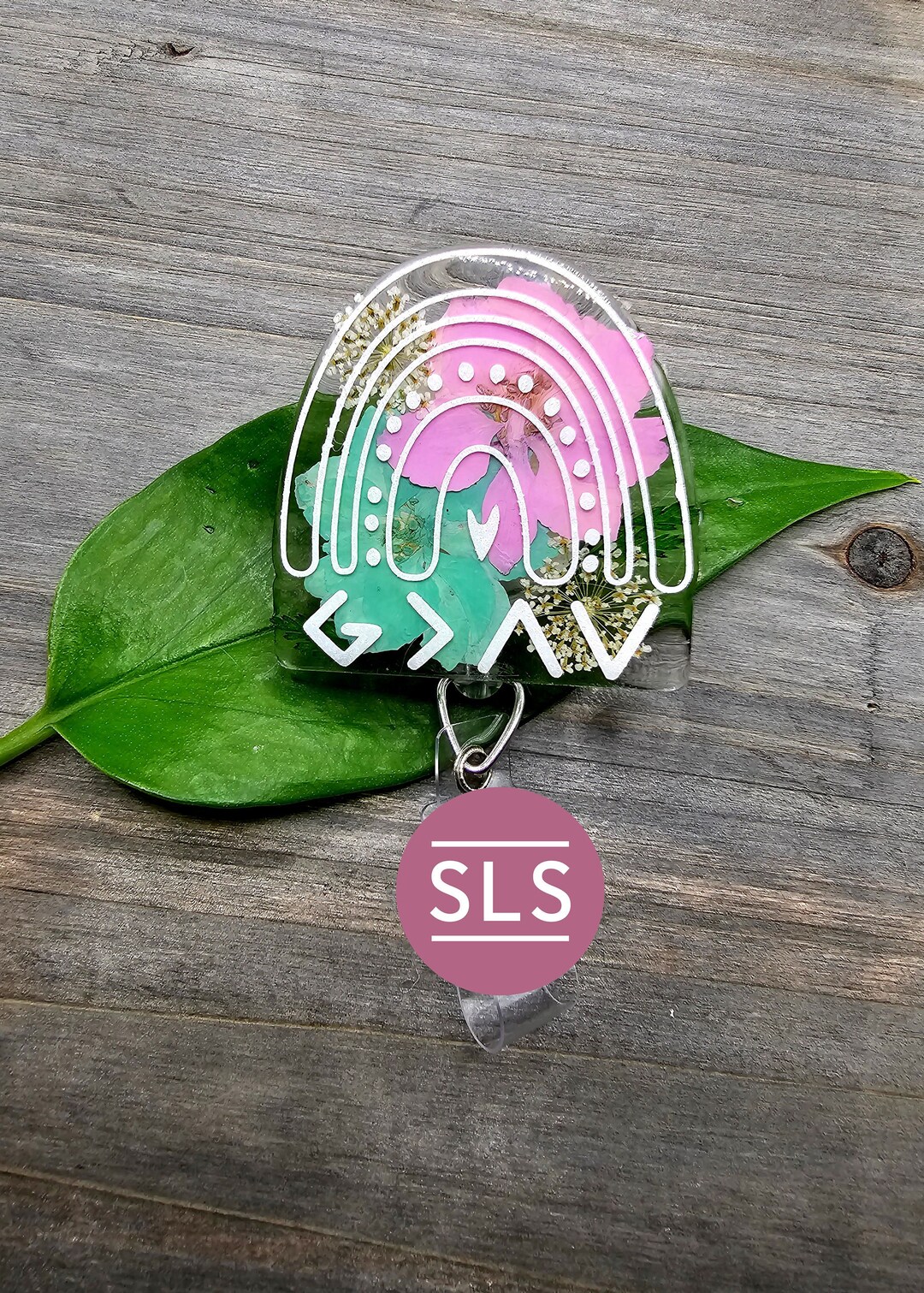 Floral Rainbow Religious Badge Reel-god is Greater Than the Highs and ...