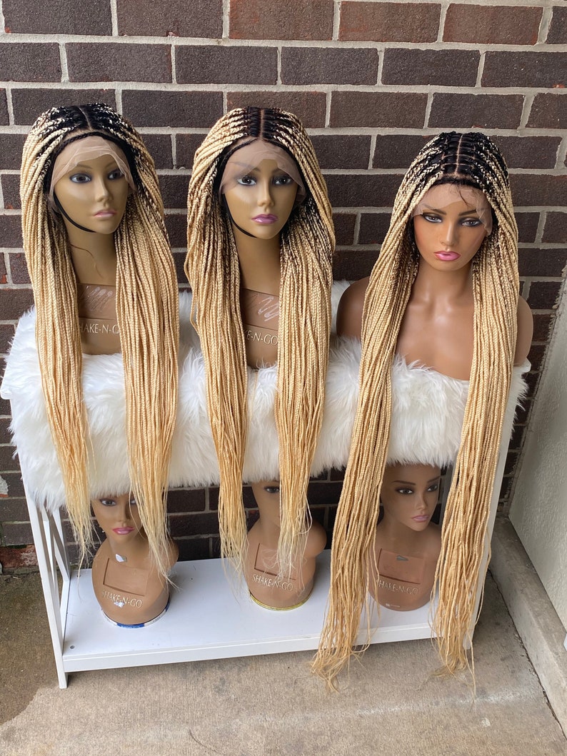 Knotless 613 Braids Wig Blond Wig Box Braids Wigwig for - Etsy