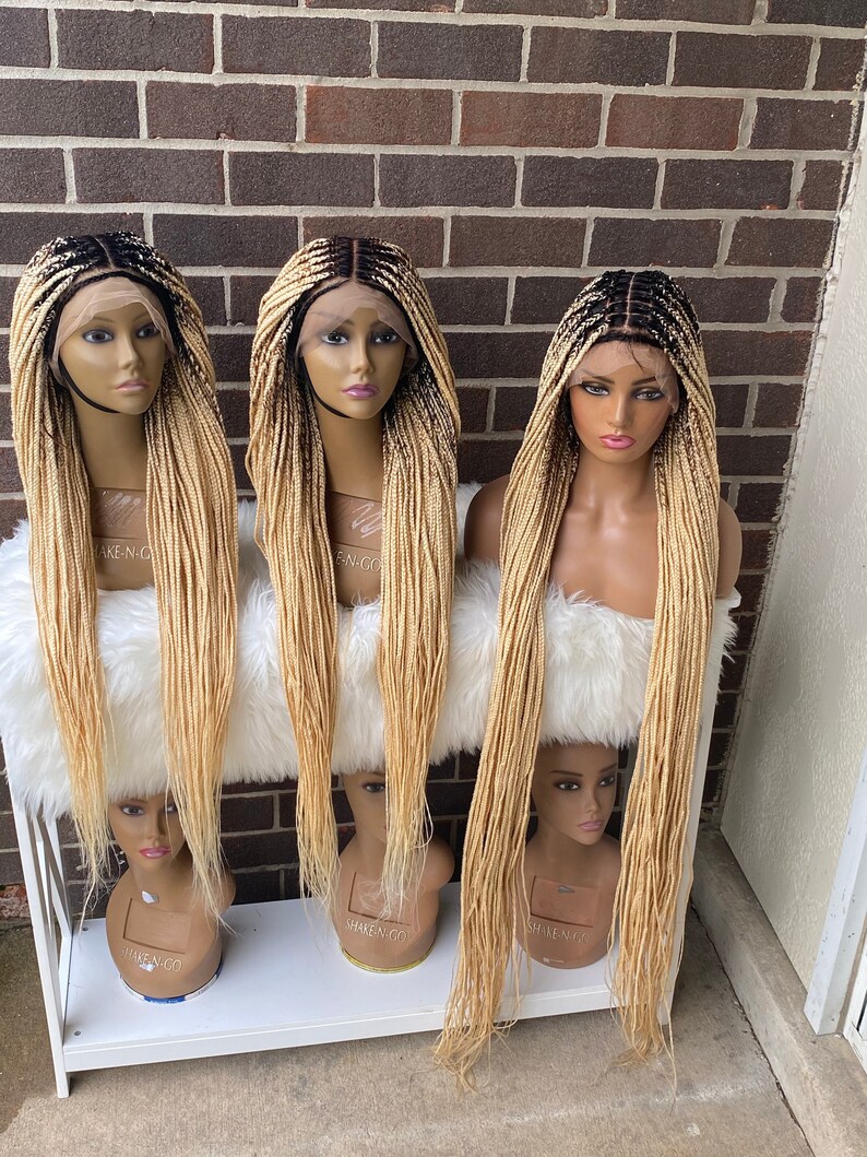 Knotless 613 Braids Wig Blond Wig Box Braids Wigwig for - Etsy