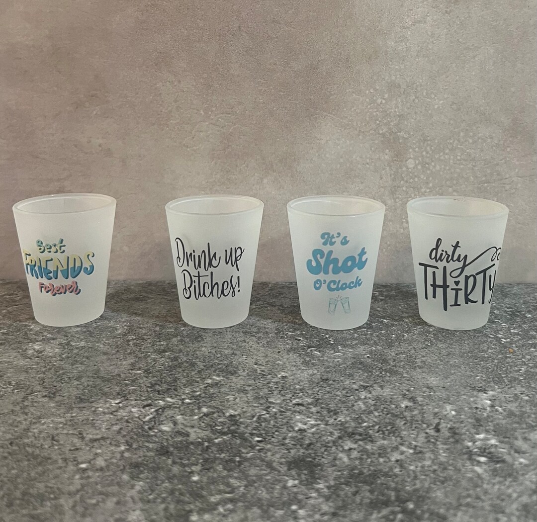 Custom Shot Glasses Customized Shot Glass Picture Shot Glasses Wedding ...