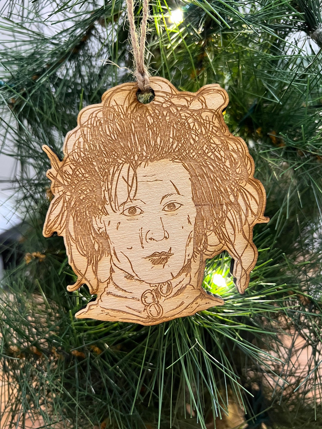 Edward Scissorhands Wooden Christmas Ornament - Etsy