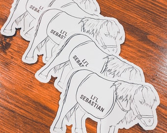 Parks and Rec Recreation Lil Li'l Little Sebastian Pawnee Sticker 3 ...