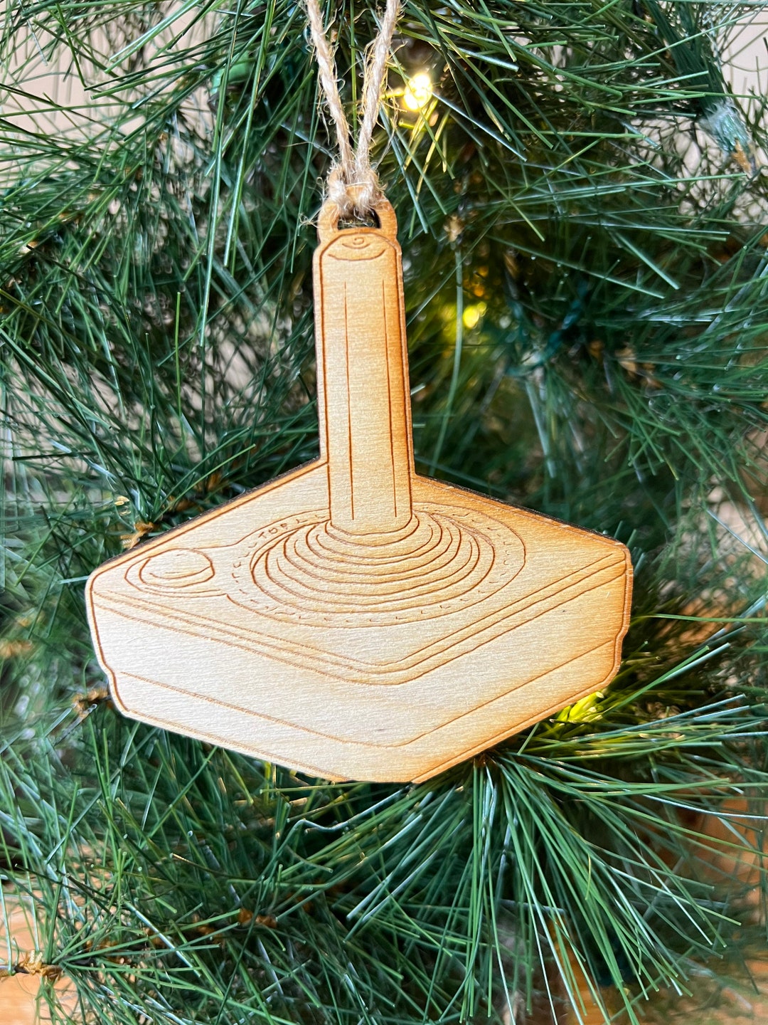 Atari Joystick Wooden Christmas Ornament Personalizable Gift - Etsy