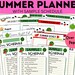 Summer Planner | Summer Schedule | Summer Activities | Summer Printable ...