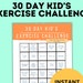 30 Days Kids Exercise Challenge | Kids Activities | Kids Exercises ...