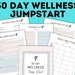 Health Planner Fitness Tracker 30 Day Wellness Jump Start - Etsy