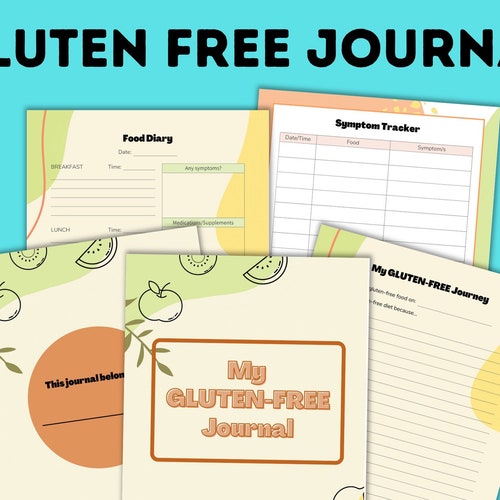 Gluten-free Planner Printable IBS and Celiac Journal Food - Etsy