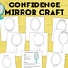 Self Esteem Confidence Coloring Page Mirror Craft for Kids, Love ...