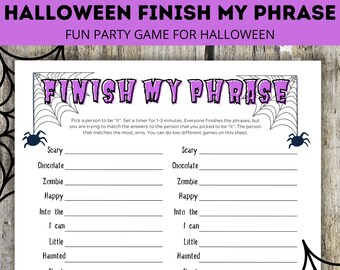 Digital Halloween Scanvenger Hunt Checklist - Etsy