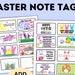 Easter Note Tags | Easter Gift Tags | Easter Lunch Notes | Easter Cards ...
