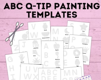 Spring NO PREP Q Tip Painting Mats for Preschool and - Etsy