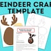 Rudolph the Red Nose Reindeer Craft Template | Christmas Craft ...