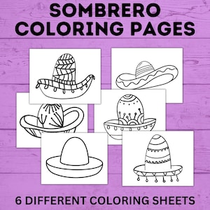 sombrero coloring page printable