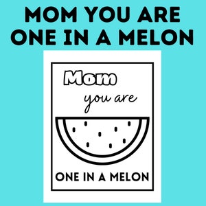 Mother's Day Craft for Kids | One in a Melon | Mother's Day Printable ...