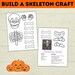 Skeleton Craft | Build a Skeleton | Halloween Craft | Kids Craft ...