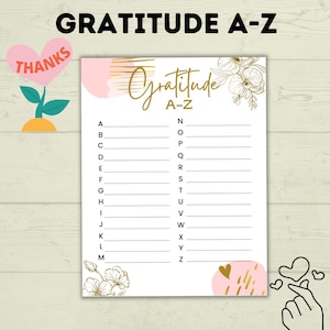 Gratitude A-Z | Gratitude Alphabet Game | Gratitude Game | Thankful ...