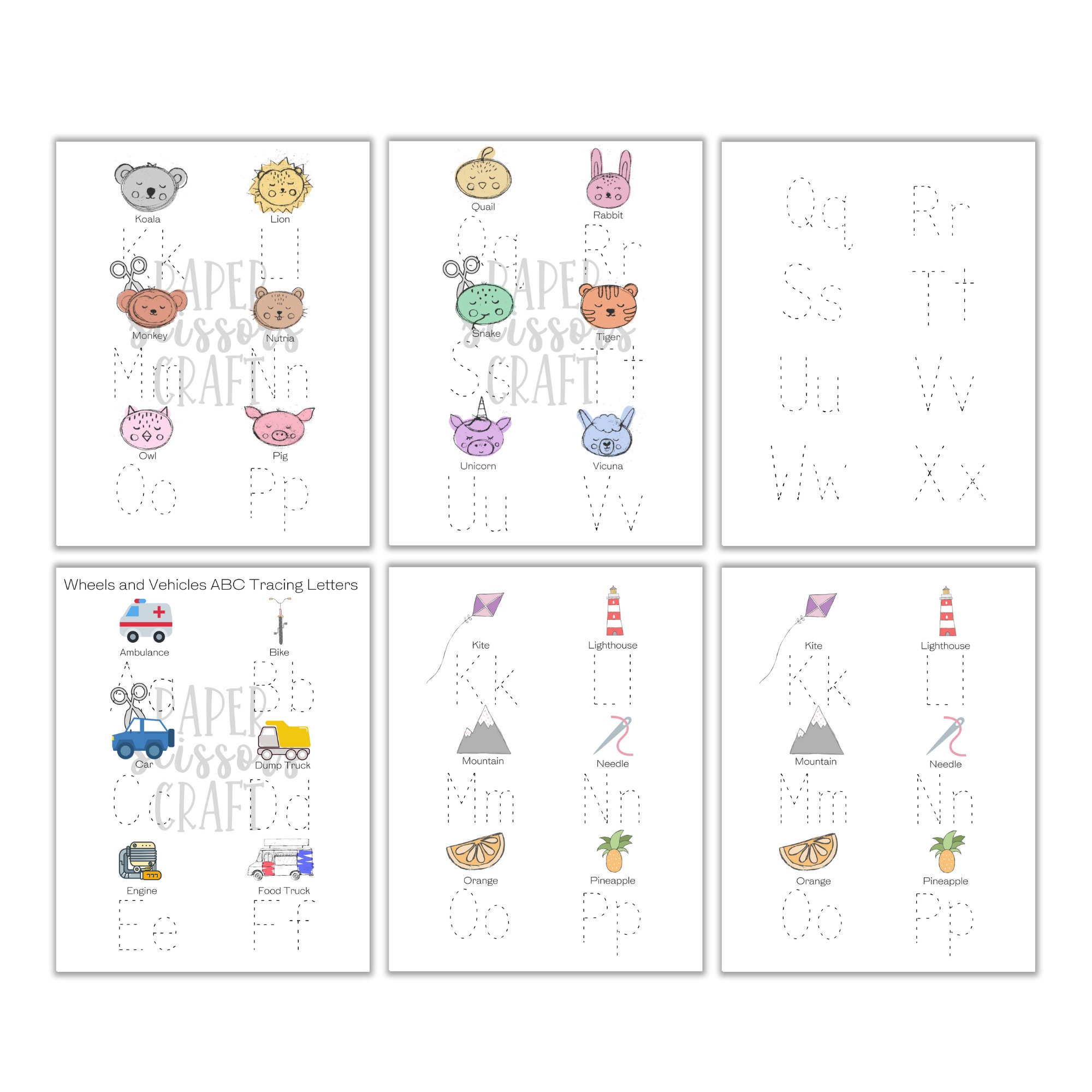 Practice Writing Letters Preschool Letter Practice | Etsy