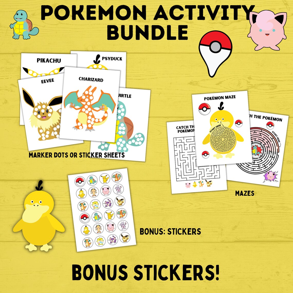 Pokemon Activity Bundle for Kids | Pokemon Printables | Pokemon Party ...