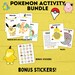 Pokemon Activity Bundle for Kids | Pokemon Printables | Pokemon Party ...