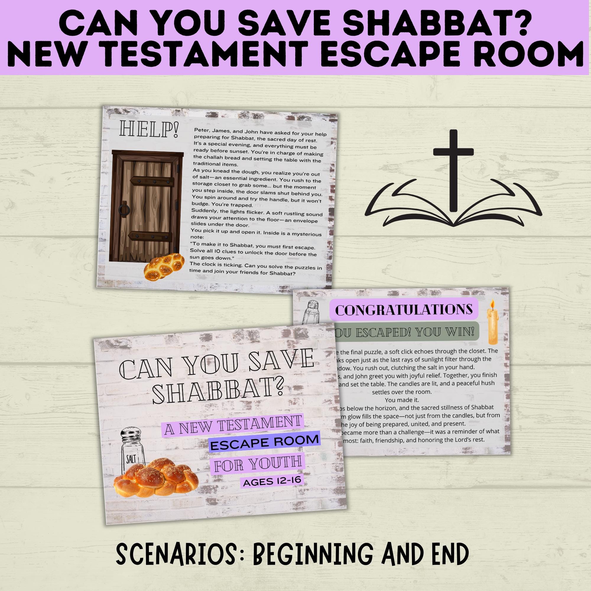 Bible Escape Room | New Testament Escape Room for Youth | Youth Games ...