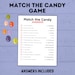 Match the Candy Game for Kids Kids Games Kids Activities Classroom ...