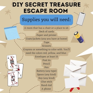 DIY Escape Room for Kids | Secret Treasure Escape Room | Home Escape ...