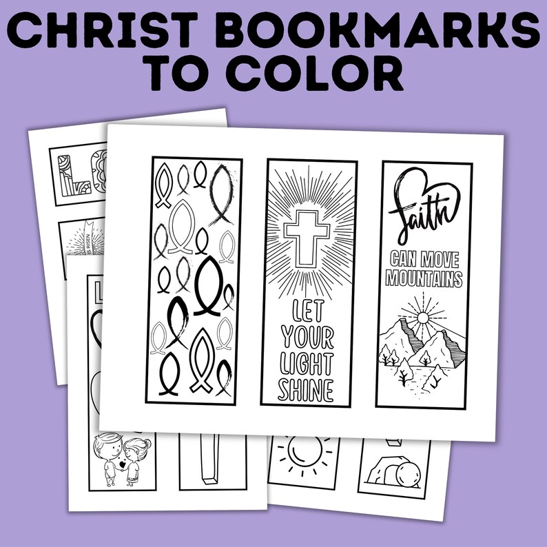 Christ Coloring Bookmarks | Christ Bookmarks | Christ Coloring Pages ...