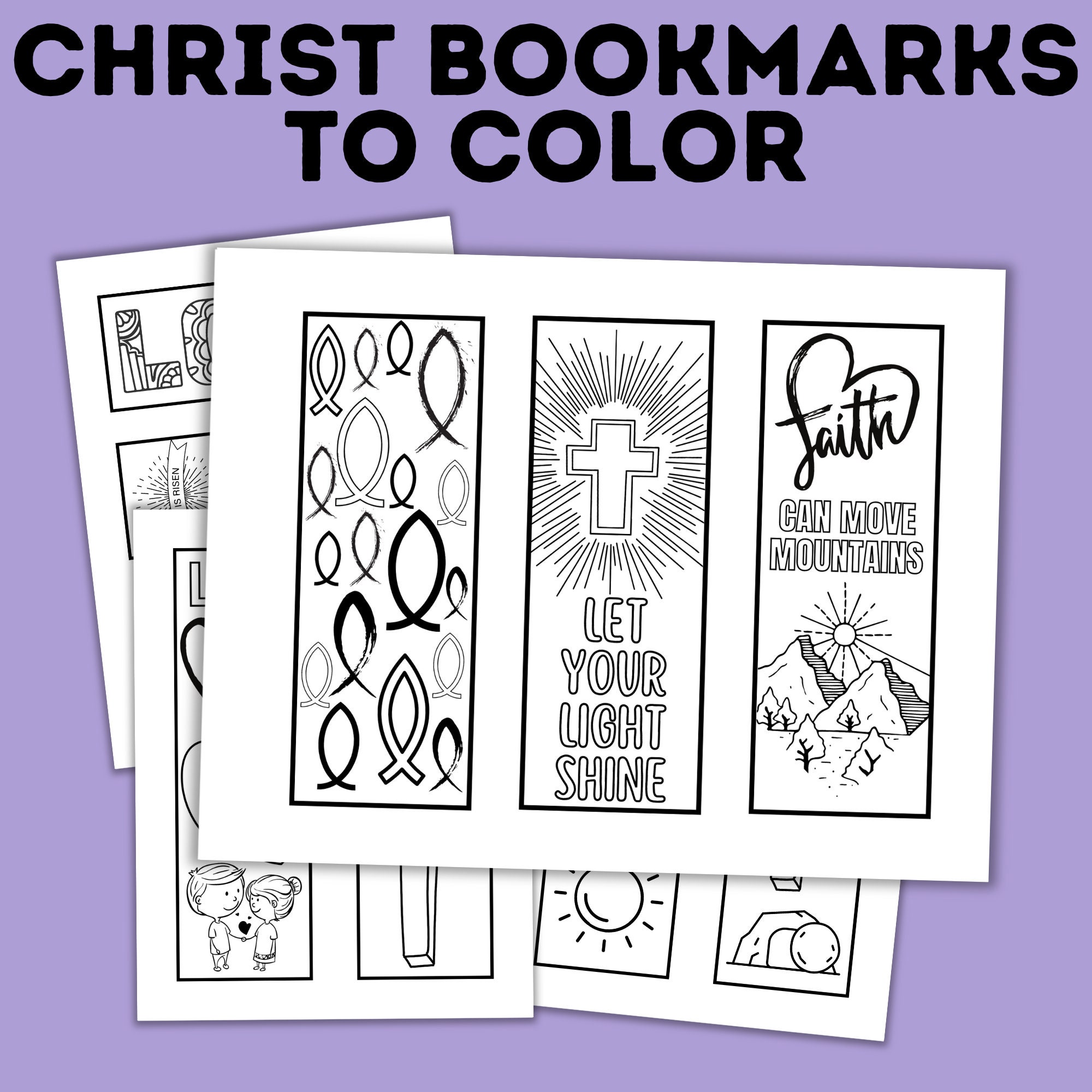Christ Coloring Bookmarks | Christ Bookmarks | Christ Coloring Pages ...