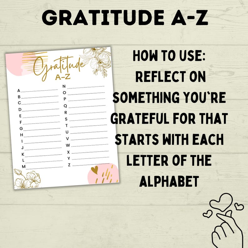 Gratitude A-Z | Gratitude Alphabet Game | Gratitude Game | Thankful ...