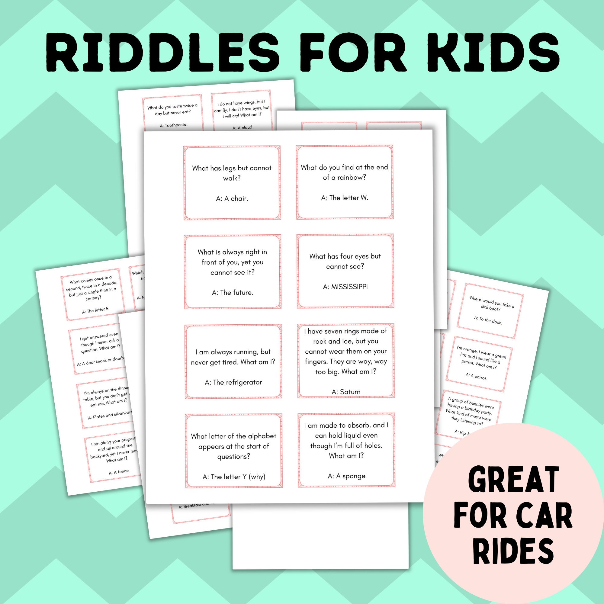 Kid's Riddle Cards | Kid's Riddle Questions | Riddles for Kids | Riddle ...