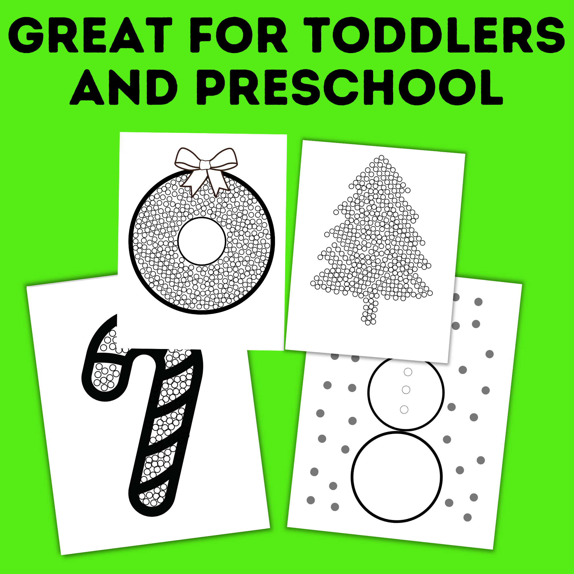 Christmas Q-tip Painting Printable | Christmas Craft for Kids and ...