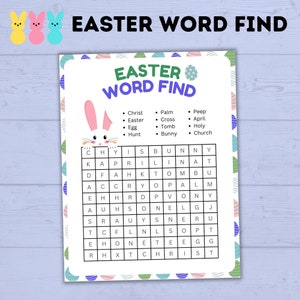 Easter Word Find for Kids | Easter Games| Easter Party | Easter ...