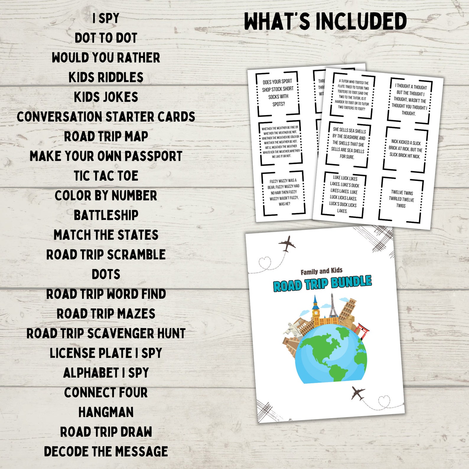 Road Trip Games Road Trip Bundle Road Trip Printables for Kids Kids ...
