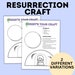 Empty Tomb Craft, Bible Craft Open Tomb, Resurrection Craft, Christ's ...