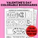 Valentine's Day Bookmarks for Kids | Coloring Bookmarks | Coloring ...