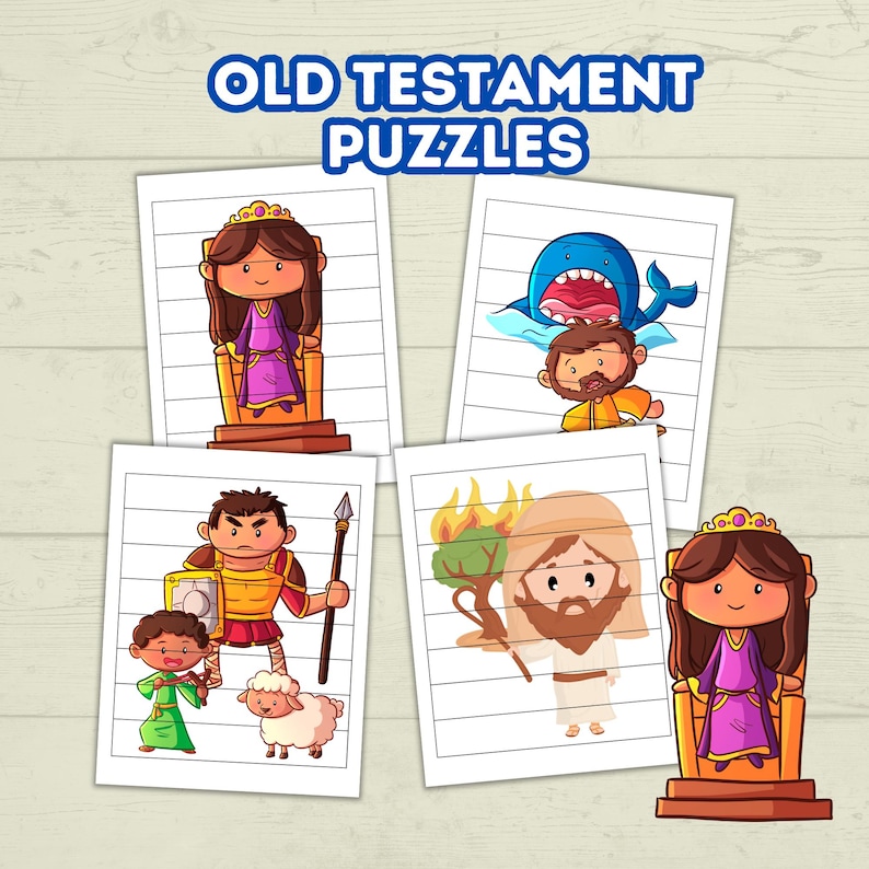 Bible Character Toddler Puzzles, Religious Puzzles, Children's Ministry ...
