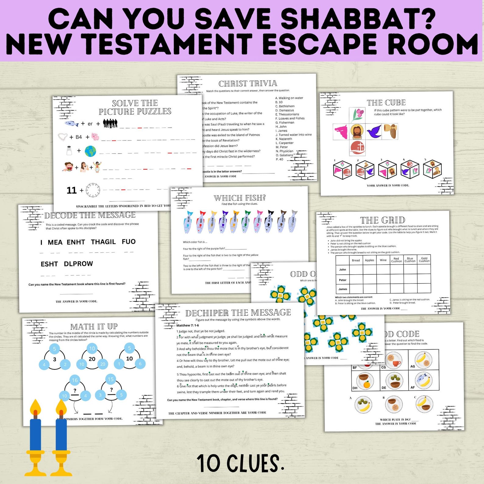 Bible Escape Room | New Testament Escape Room for Youth | Youth Games ...