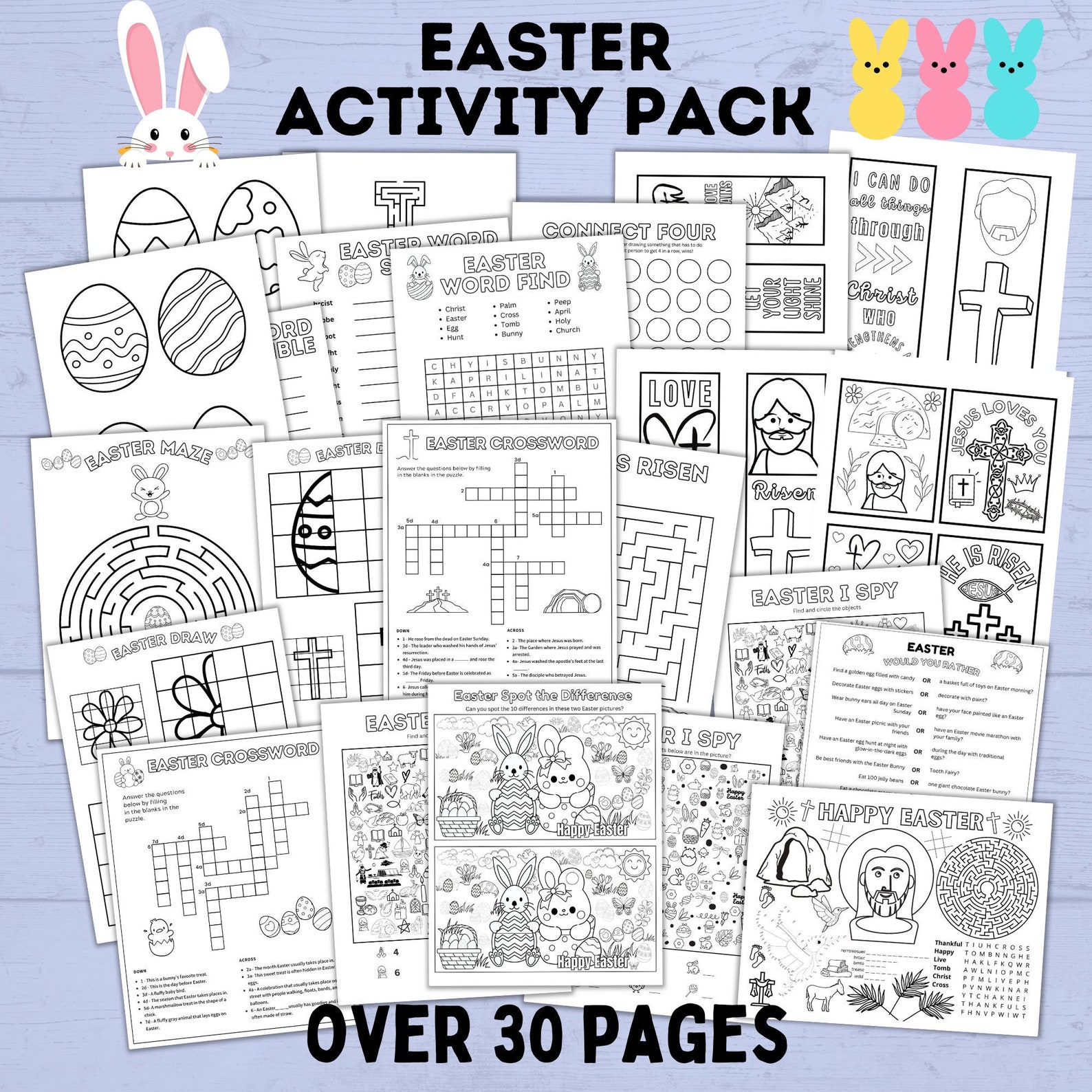 Easter Activity Pack for Kids Easter Printables Easter Activities ...